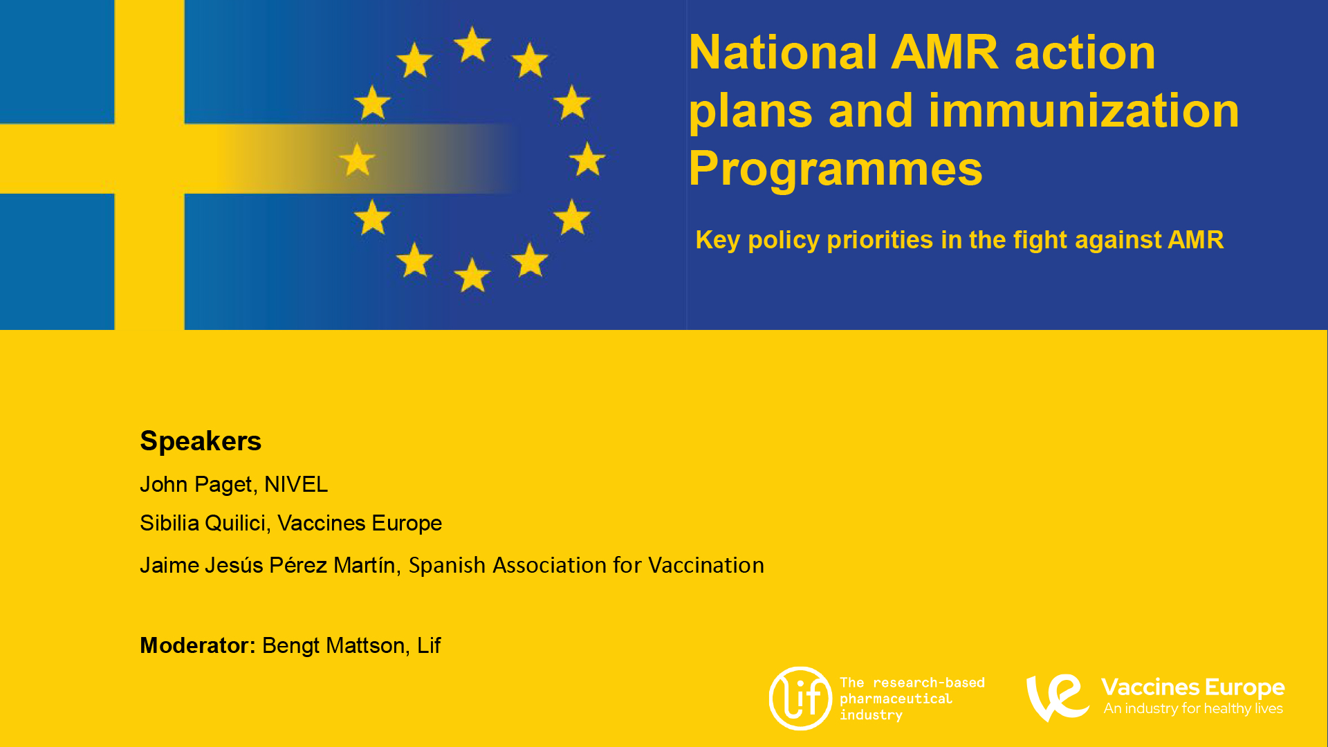 Lif – National AMR action plans and immunization programmes